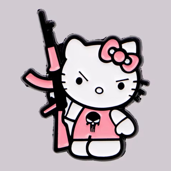 Jewelry | Hello Kitty Ak47 Enamel Pin | Poshmark